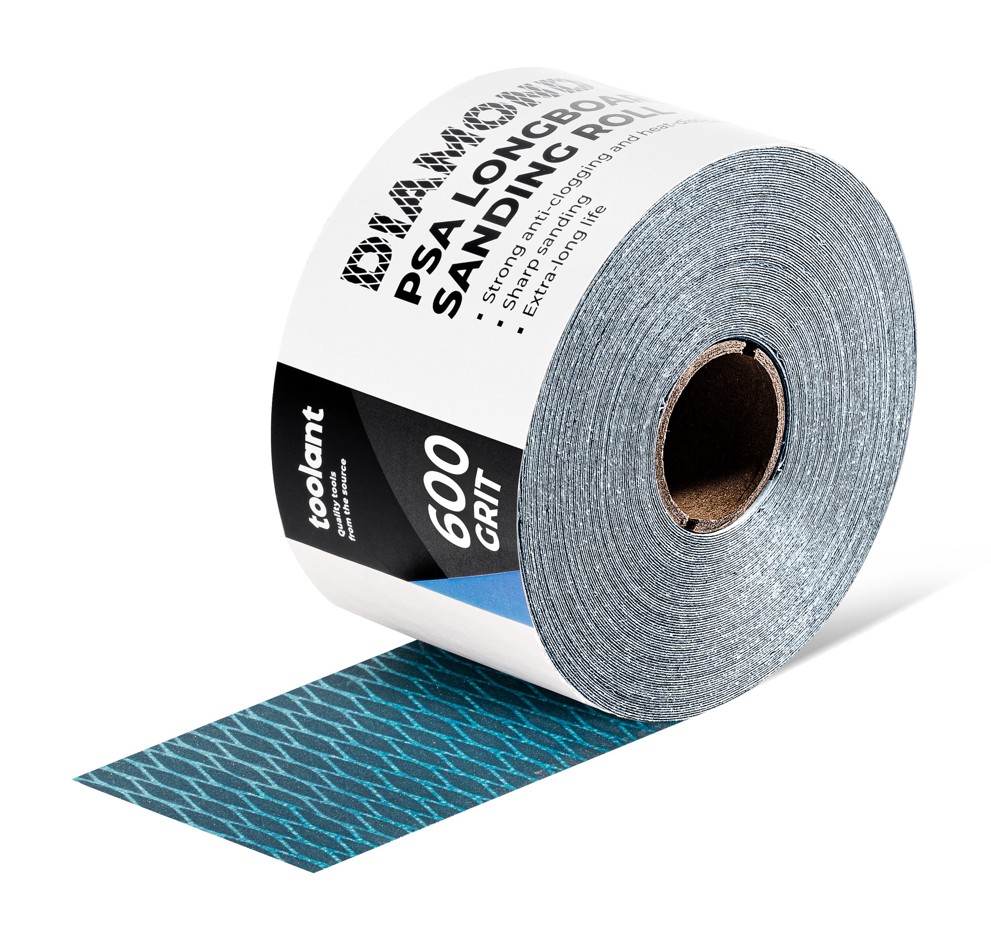 Diamond Shape Sandpaper Roll, 10 Yard Longboard Self Adhesive Sanding