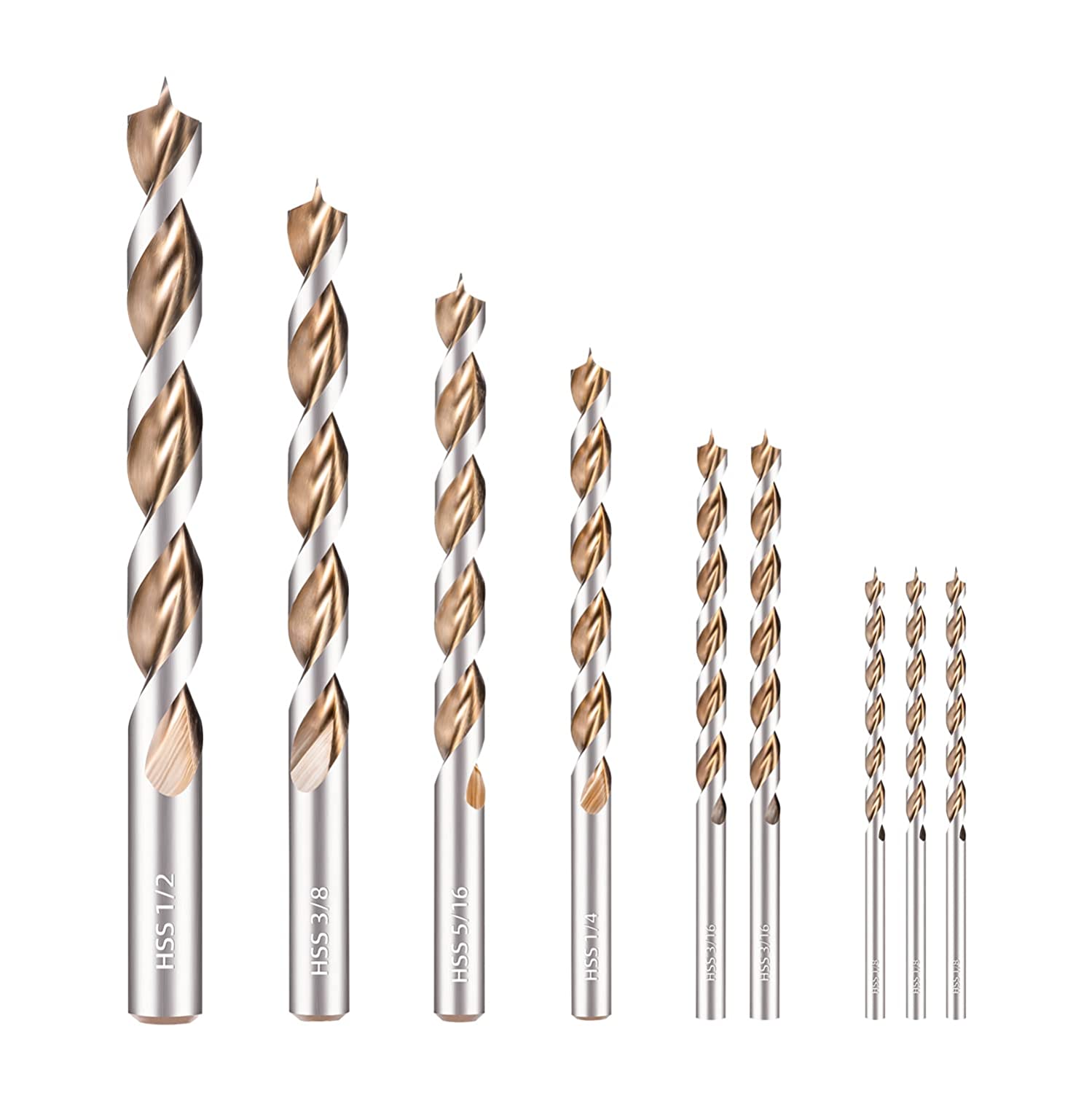 Amoolo High-speed Wood Drill Bits | Designed for Hardwood